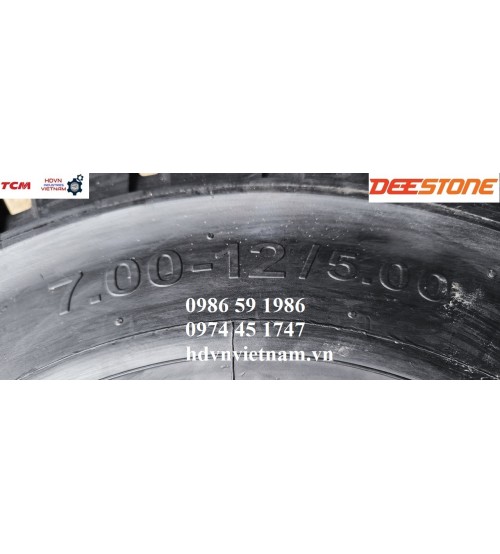 Lốp đặc 700-12 Deestone Thái Lan