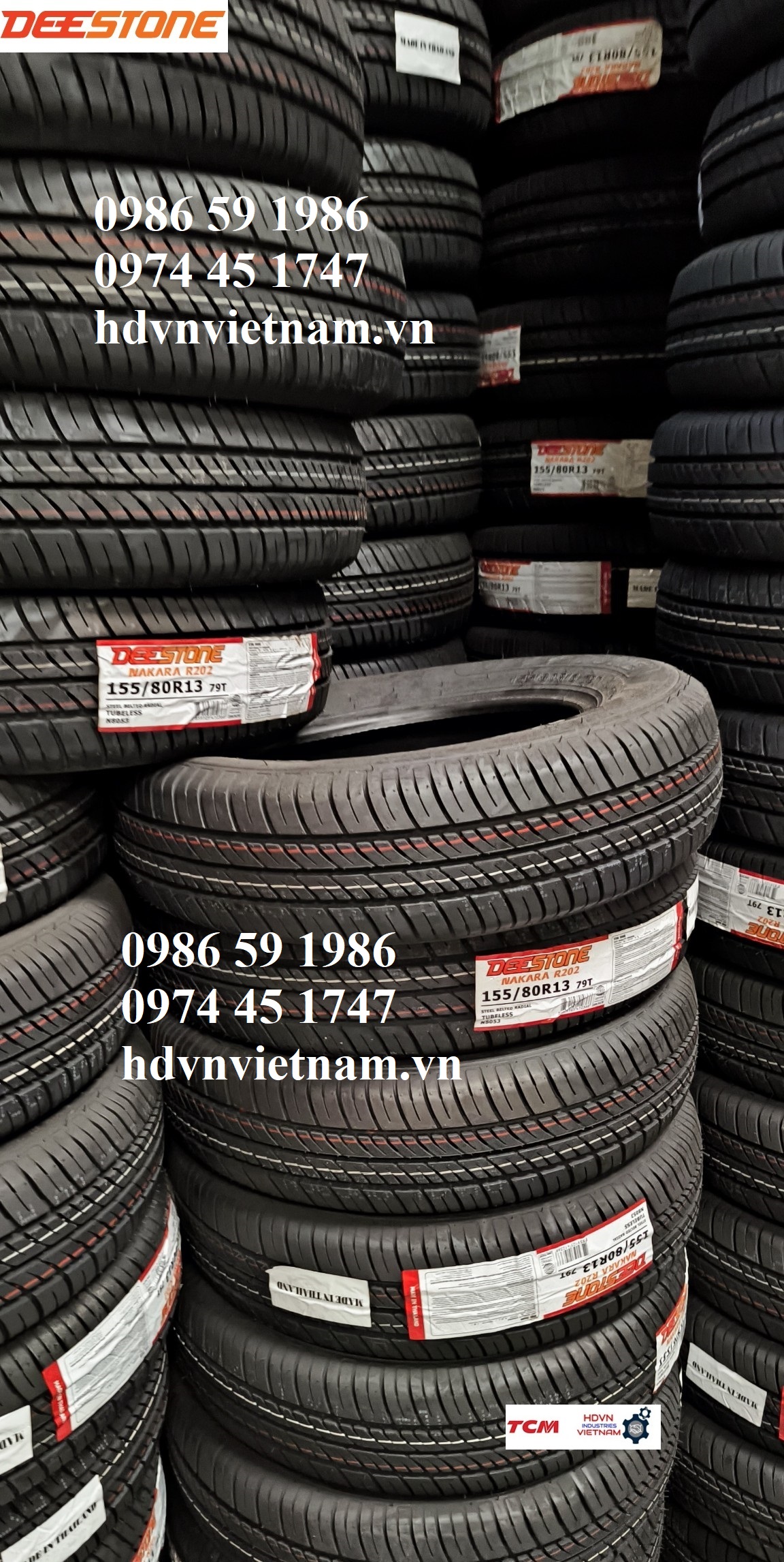 Lốp xe du lịch 185/55R15 Deestone Thái Lan