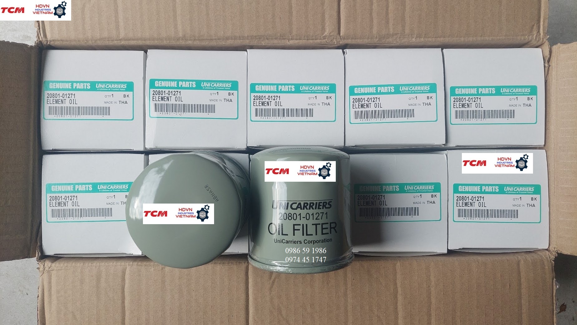 Lọc nhớt động cơ xe nâng TCM T20801-01651